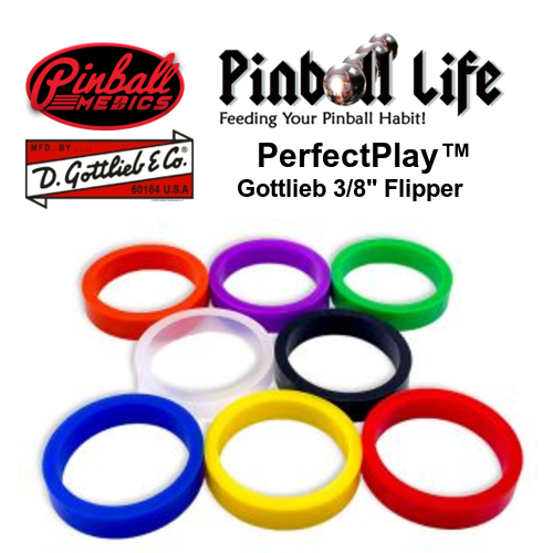 3/8″ Gottlieb size PerfectPlay­ Silicone Flipper Rubber – Pinball Medics